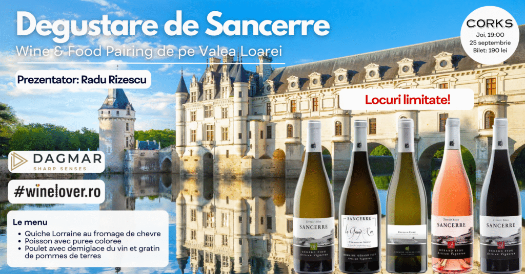Degustare de Sancerre | Wine & Food Pairing pe Valea Loarei - Corks