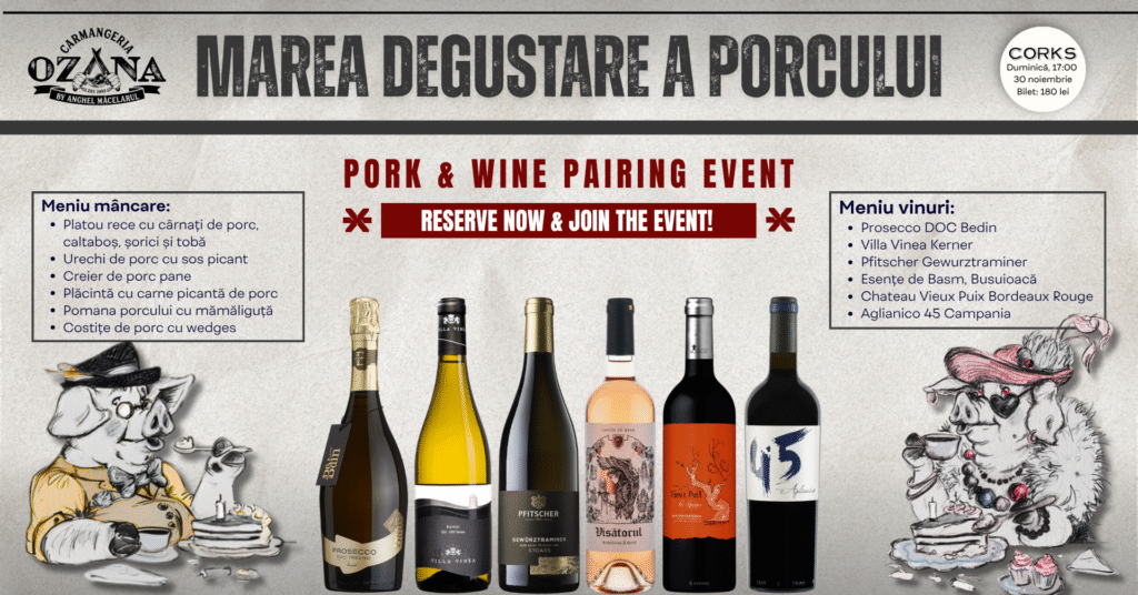 Marea Degustare a Porcului | Pork & Wine Pairing Event cu Carmangeria ...