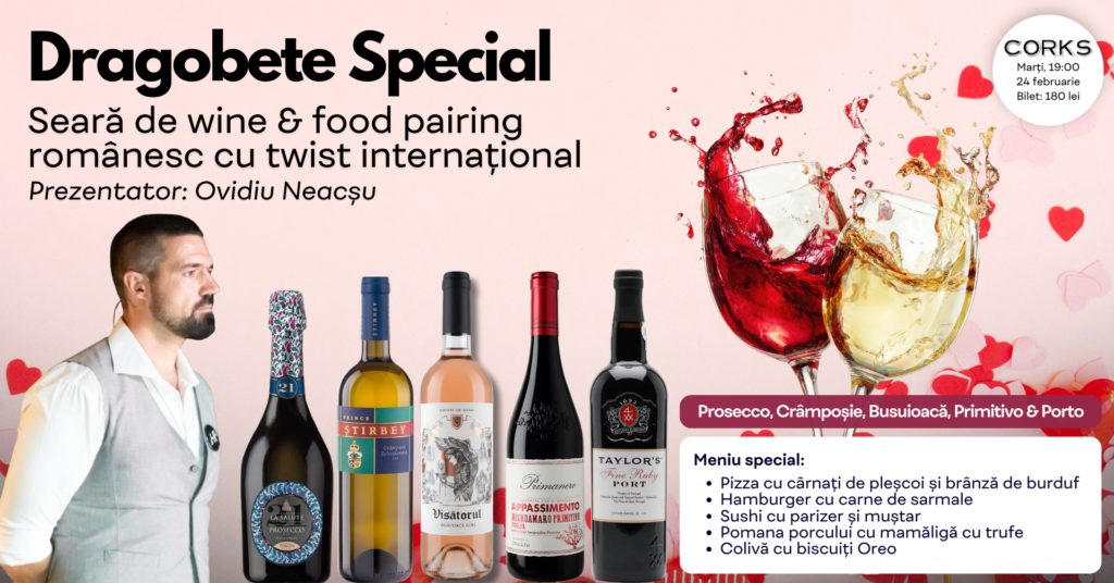 Dragobete Special – Seară de wine & food pairing românesc cu twist ...